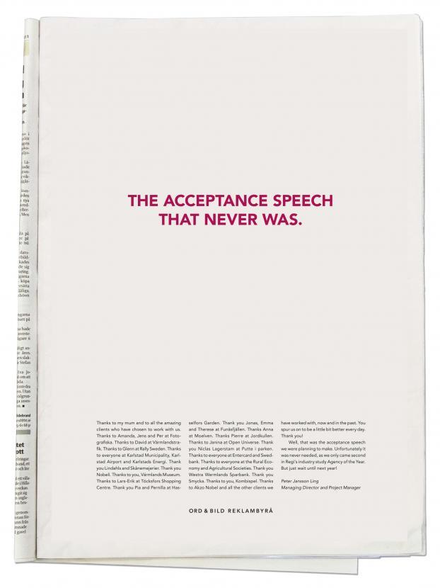 ORD&BILD: The Acceptance Speech | Ad Age