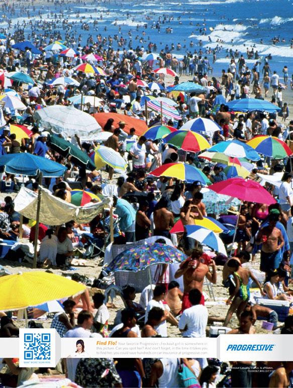 Progressive Insurance : Find Flo - Beach | Ad Age