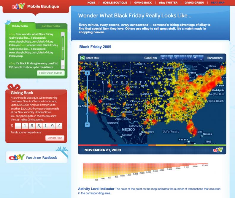 eBay : Black Friday Map | Ad Age